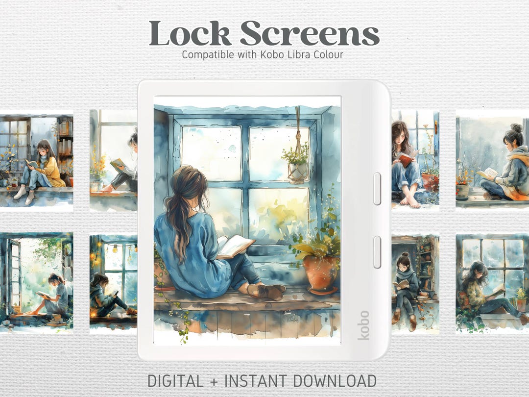 12 Lock Screens for Kobo Libra Colour Kobo Clara Colour Screensavers ...