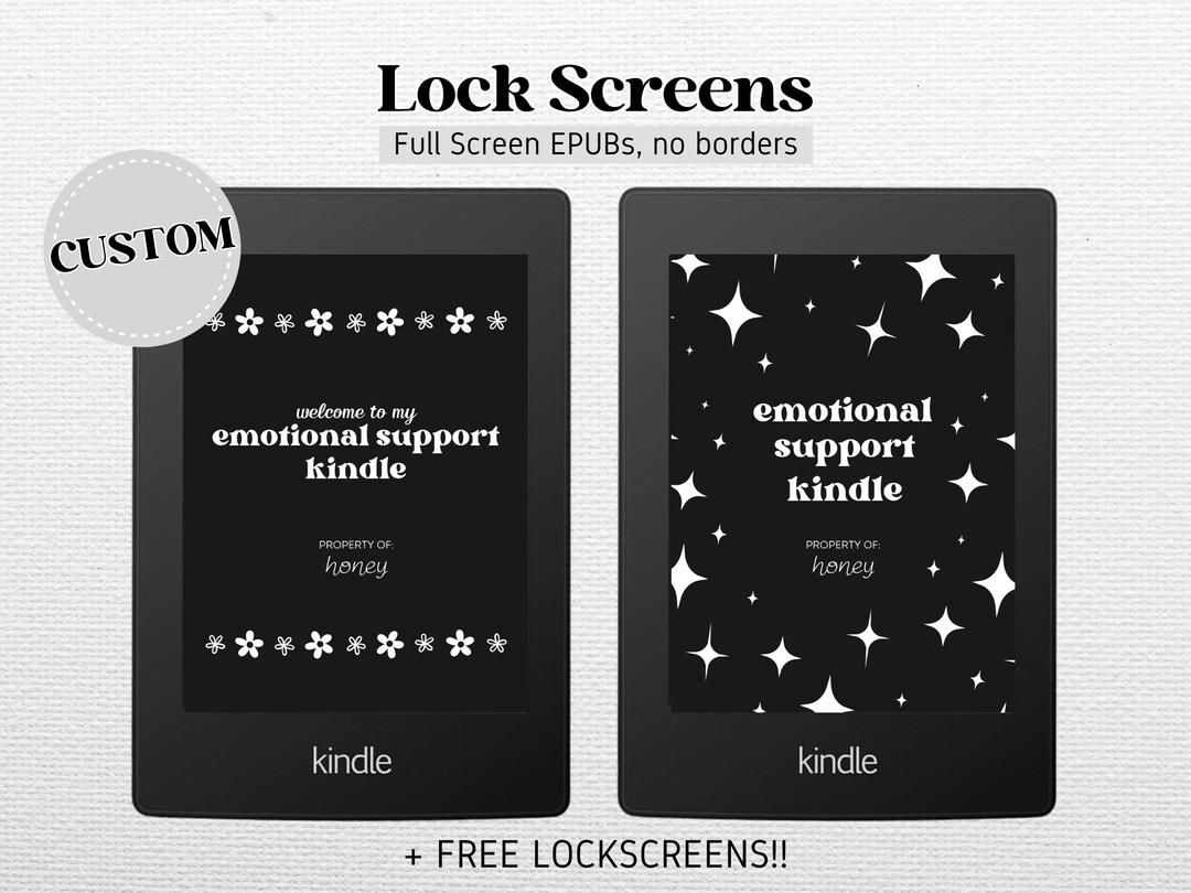 CUSTOM Kindle Lock Screen FULL SCREEN Screensaver | Kindle Wallpaper ...