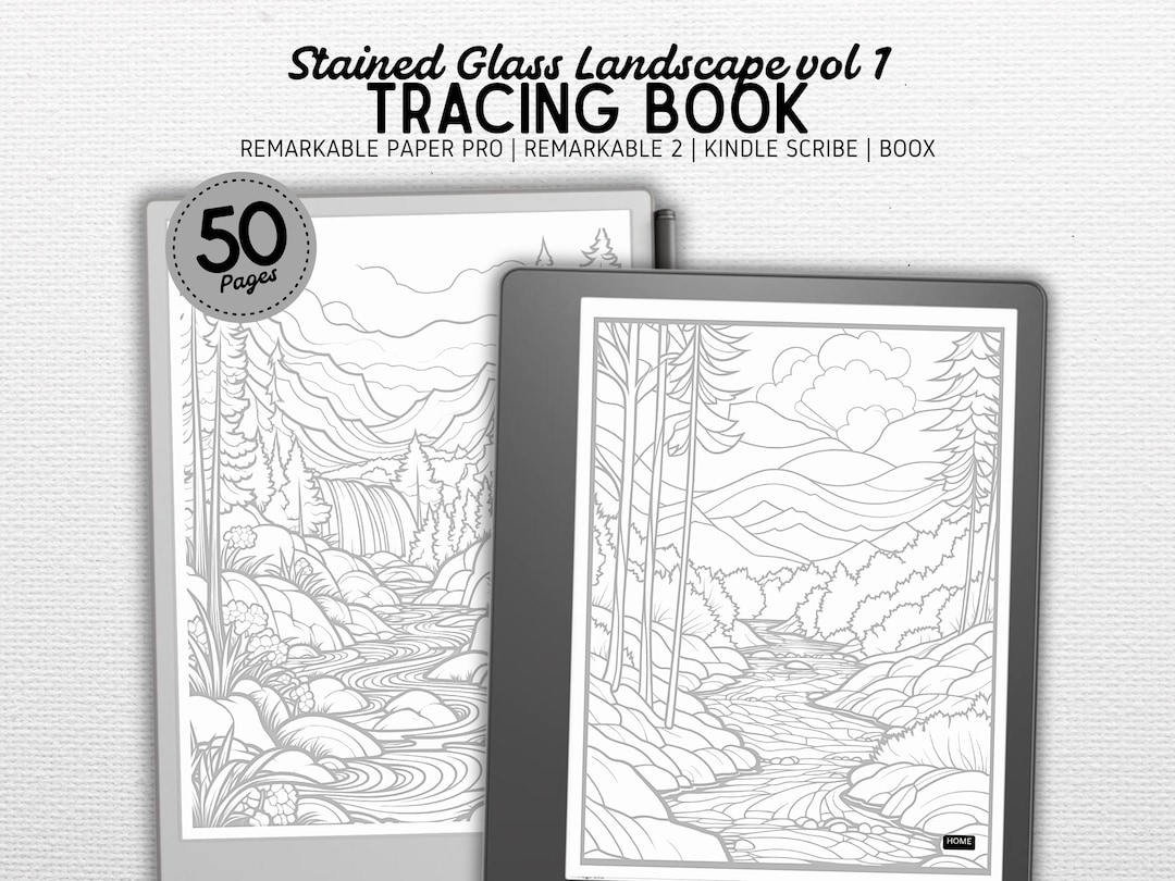 Tracing Book | Compatible With Kindle Scribe, Remarkable, Boox ...