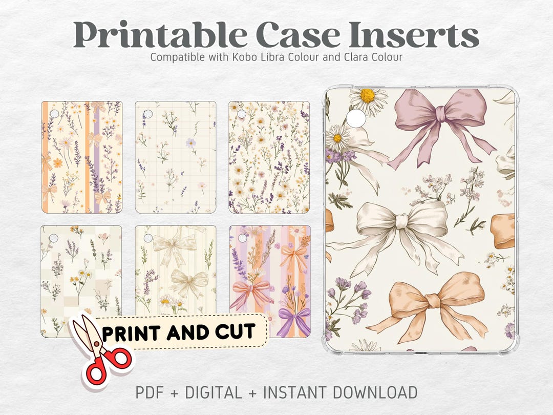 Kobo Libra Colour Kobo Clara Colour Printable Cardstock Clear Case ...