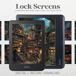 12 Lock Screens for Kobo Libra Colour Kobo Clara Colour Screensavers ...