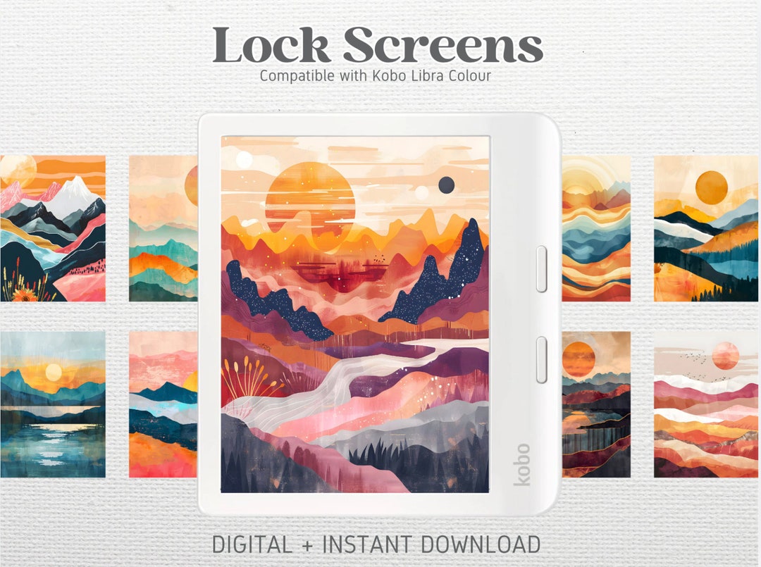 19 Lock Screens for Kobo Libra Colour Kobo Clara Colour Screensavers ...