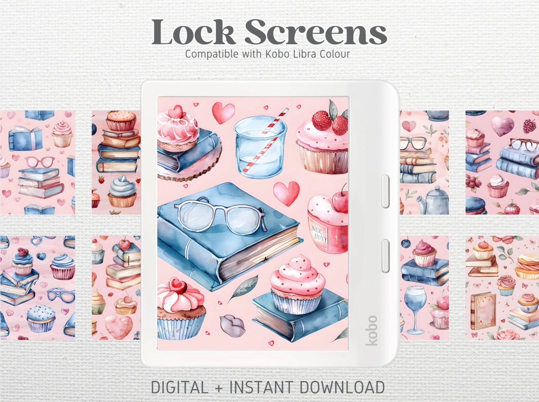 12 Lock Screens for Kobo Libra Colour Kobo Clara Colour Screensavers ...