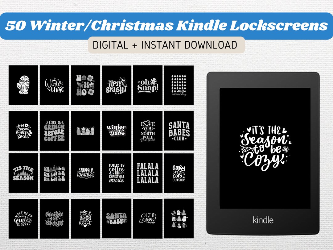 50 Winter / Christmas Lock Screens for Kindle Paperwhite Lock Screen ...