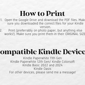 Kindle Printable Cardstock Clear Case Inserts | Neutral Checkers ...