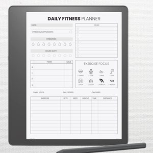 Fitness Planner Vol 1 | Compatible With Kindle Scribe, Remarkable, Boox ...
