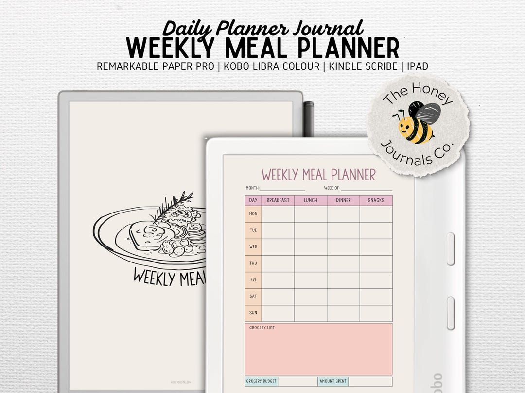Weekly Meal Planner | Monthly Weekly Daily Schedule to Do List | for ...
