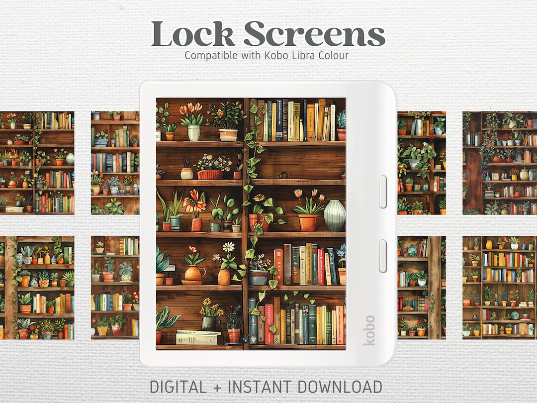 8 Lock Screens for Kobo Libra Colour Kobo Clara Colour Screensavers ...
