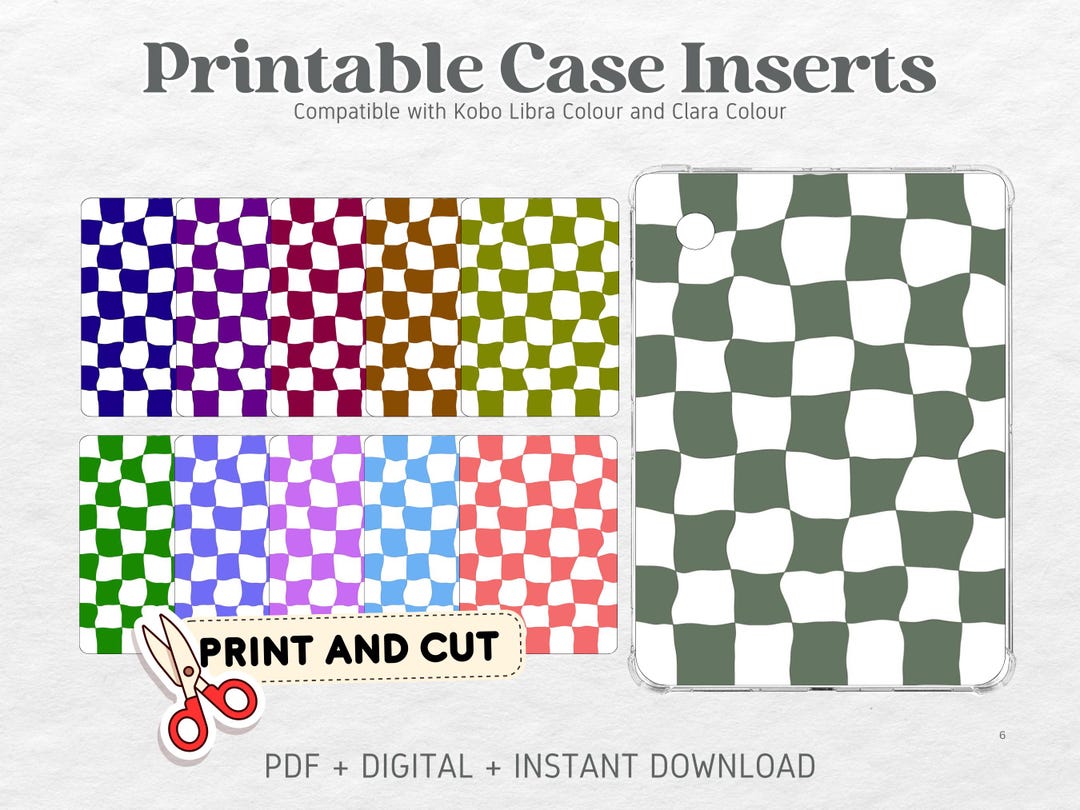 Kobo Libra Colour Kobo Clara Colour Printable Cardstock Clear Case ...