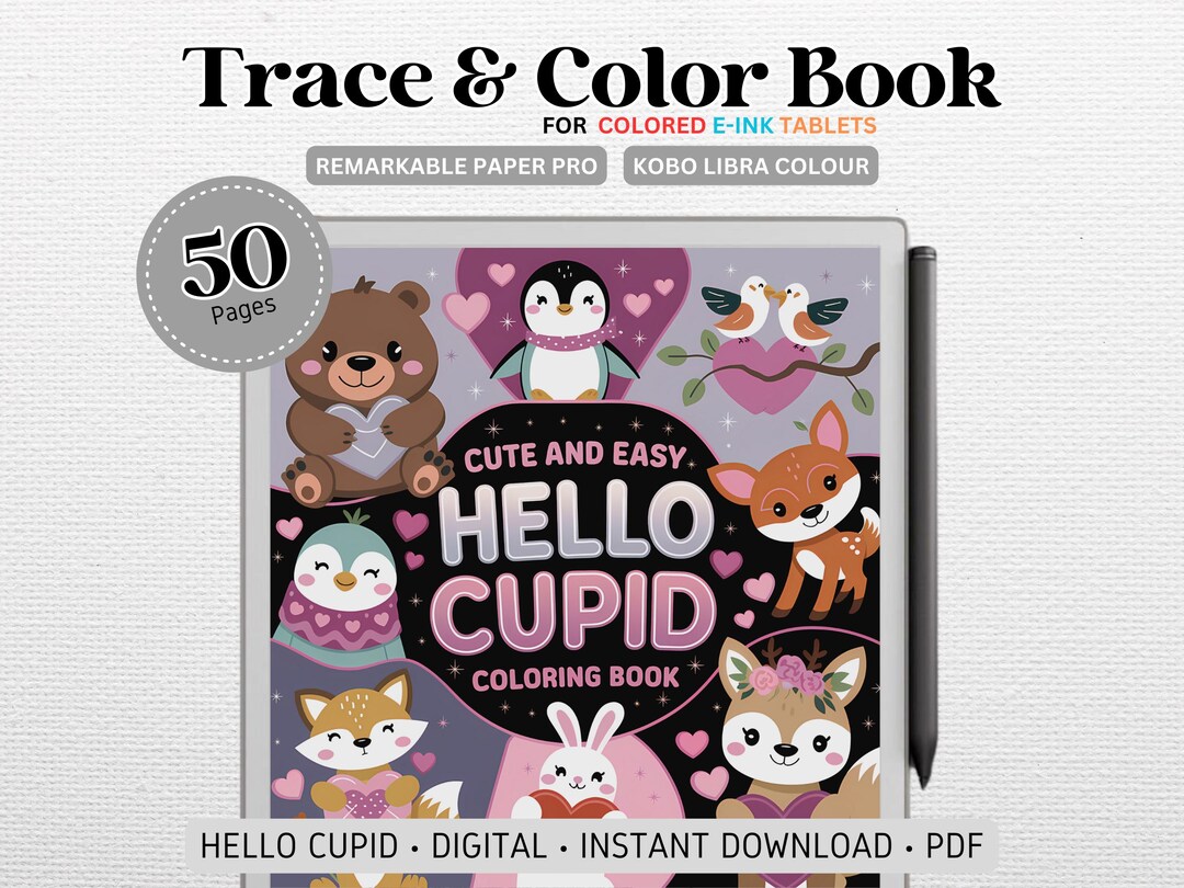Coloring Book for Coloured E-ink Tablets | Compatible With Kobo Libra ...