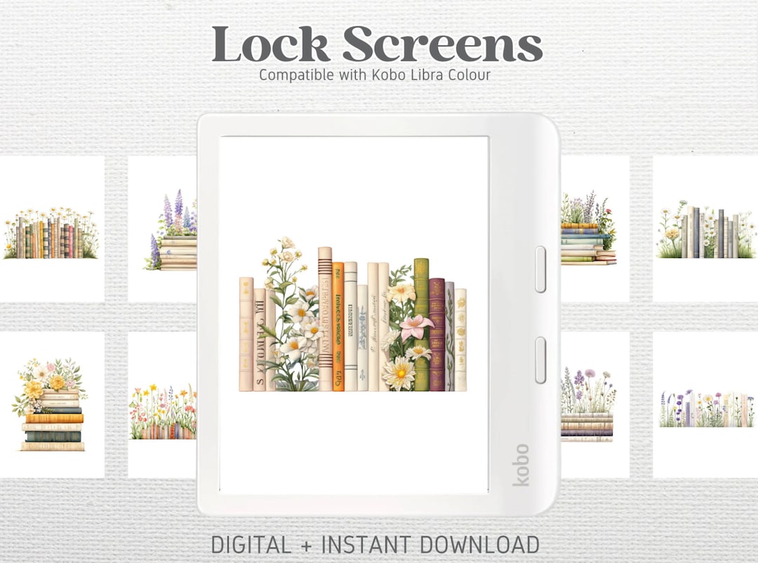 16 Lock Screens for Kobo Libra Colour Kobo Clara Colour Screensavers ...