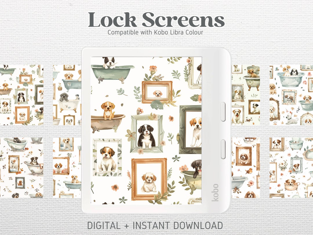 8 Lock Screens for Kobo Libra Colour Kobo Clara Colour Screensavers ...