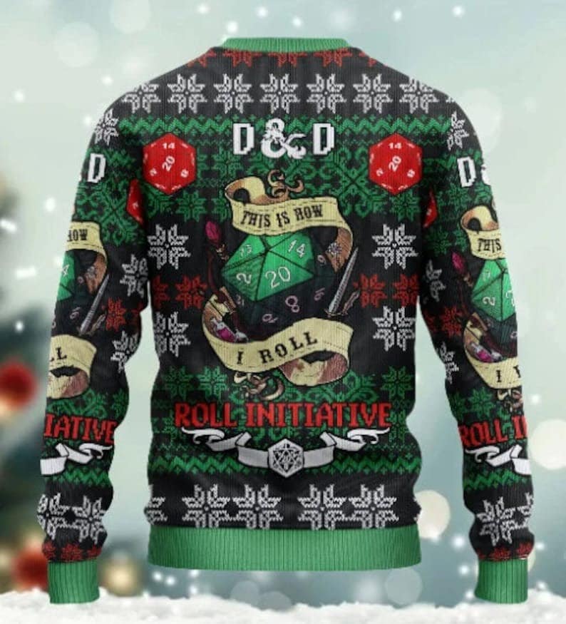 DnD Ugly Christmas Sweater, DnD Ugly Sweater Gift For Christmas, All ...