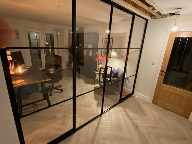 Bespoke Glazed Patishon Room Divider Chic Partition Wall for Your Home Stylish, Safe & Easy ...