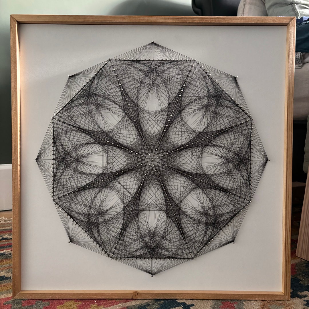 Handmade Psychedelic String Art Mandala STELLAR - Etsy