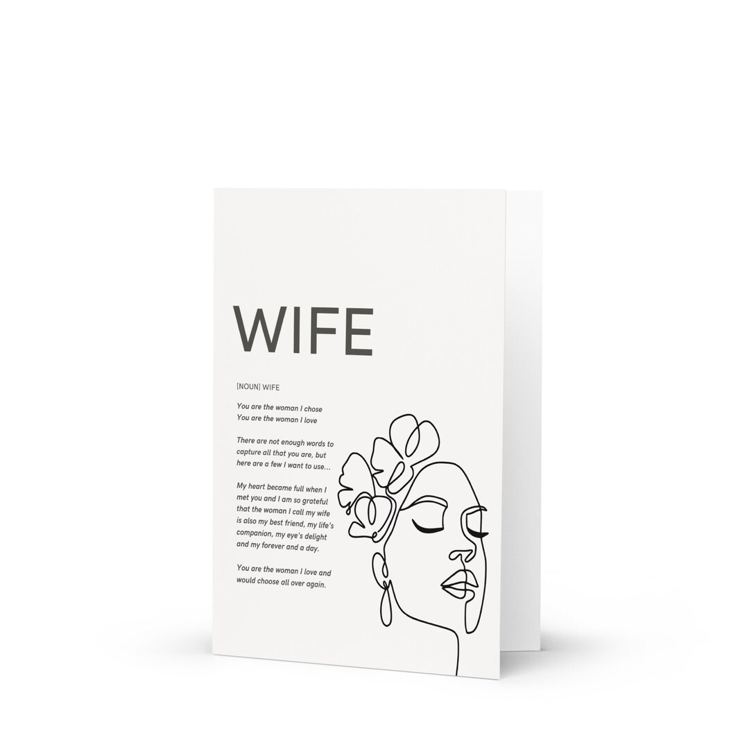 Birthday Card For Wife Card With Poem Wife Birthday Card Etsy Birthday Card For Wife Card With Poem Wife Birthday Card Etsy