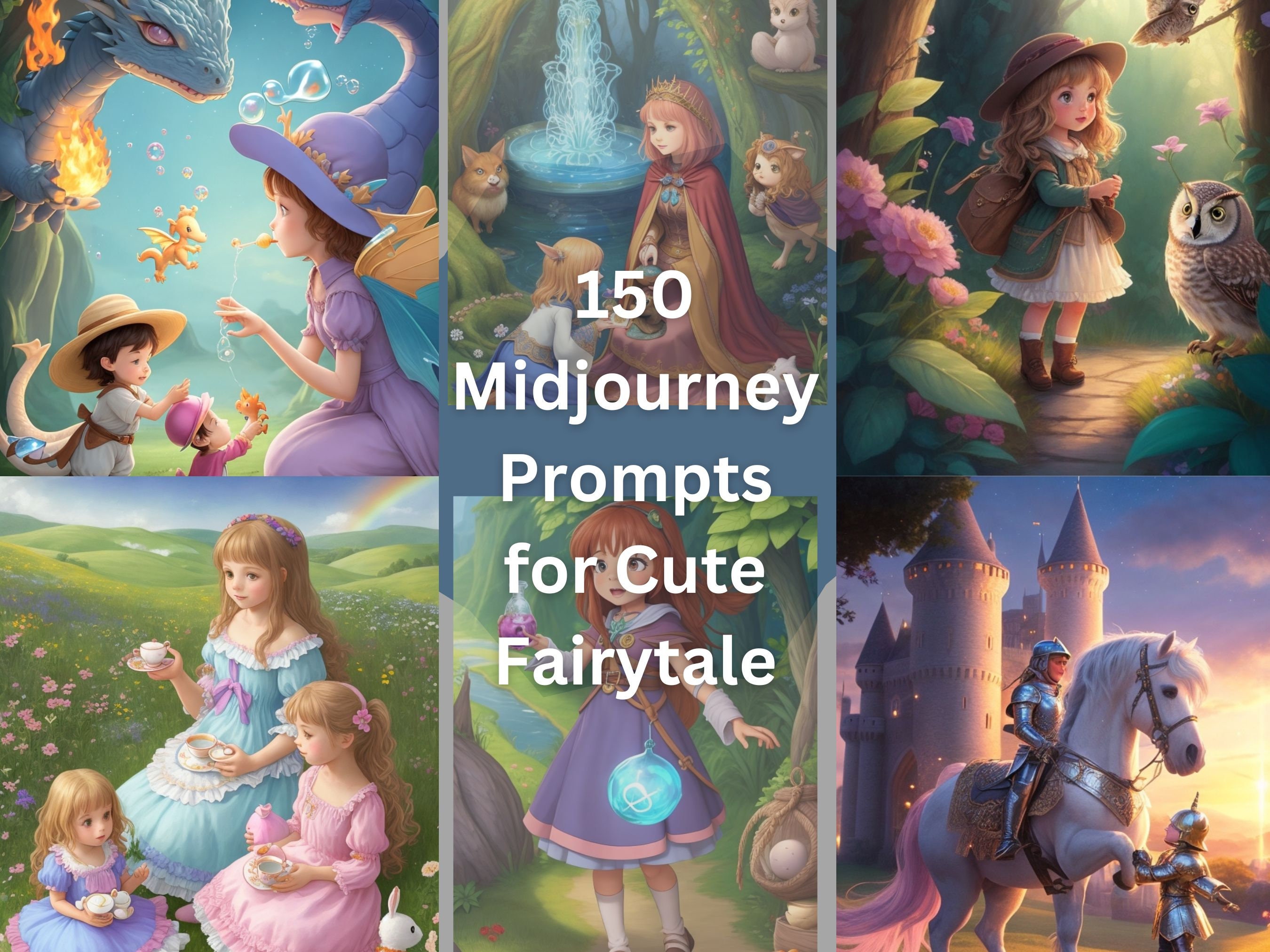 Cute Fairy Tale Kids Prompt, Professional Midjourney Prompt 2023, AI ...