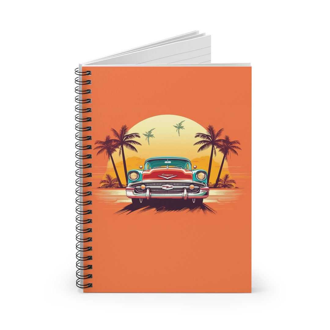 Golden Era Cruiser: 1950's Chevy Bel Air Spiral Notebook - Etsy