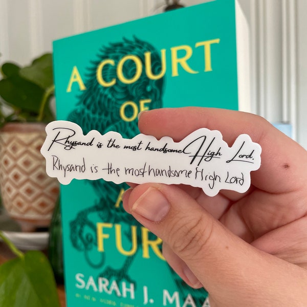 Rhysand is the Most Sticker - Etsy