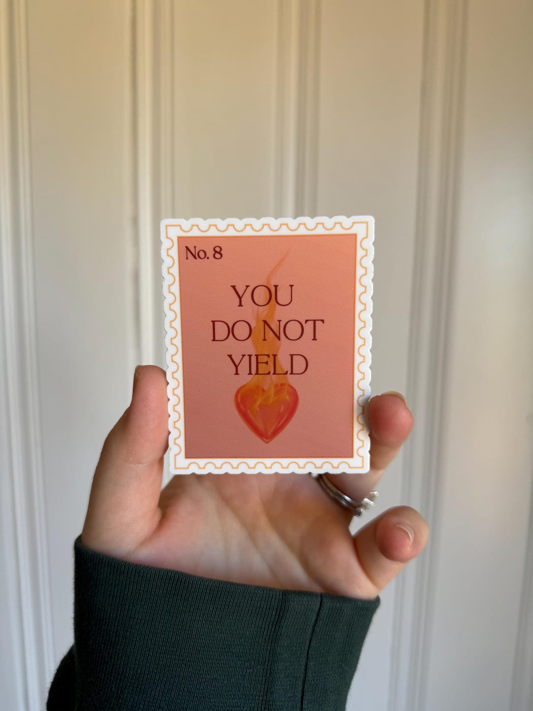 You Do Not Yield, Aelin Sticker, Stamp Sticker, Rowan, Throne of Glass ...