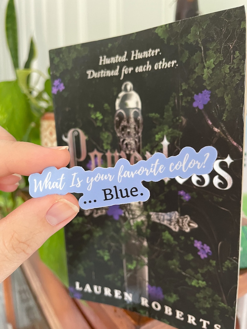 What is Your Favorite Color Blue, Powerless, Bookish Stickers, Lauren ...