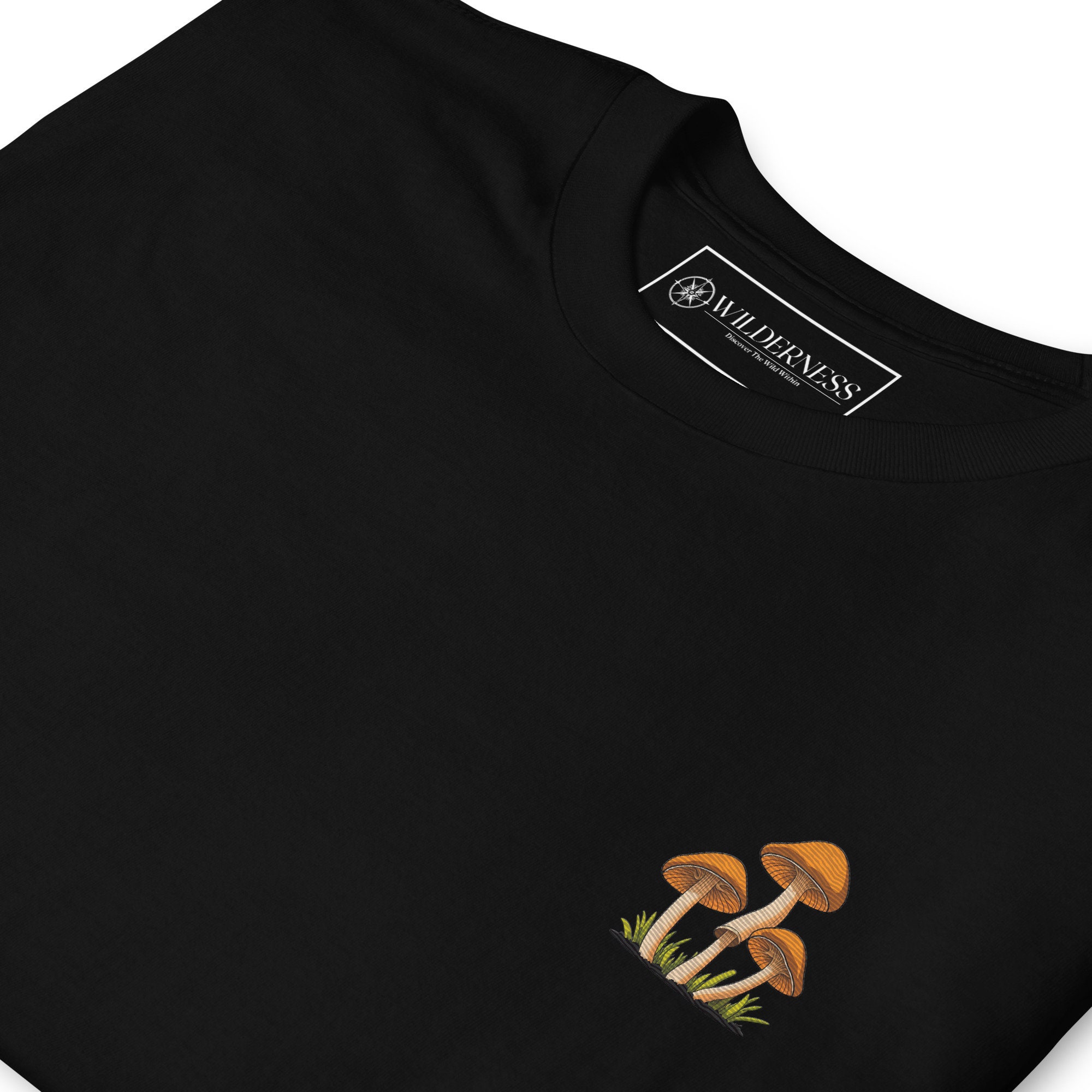 Wilderness Psilocybe Cubensis Embroidery T-shirt Psychedelic Mushroom ...