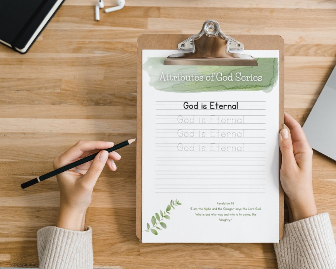 Attributes of God | God is Eternal Printable | Coloring & Handwriting ...