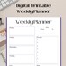 Printable & Digital to Do List / Weekly to Do Planner / PDF Checklist ...