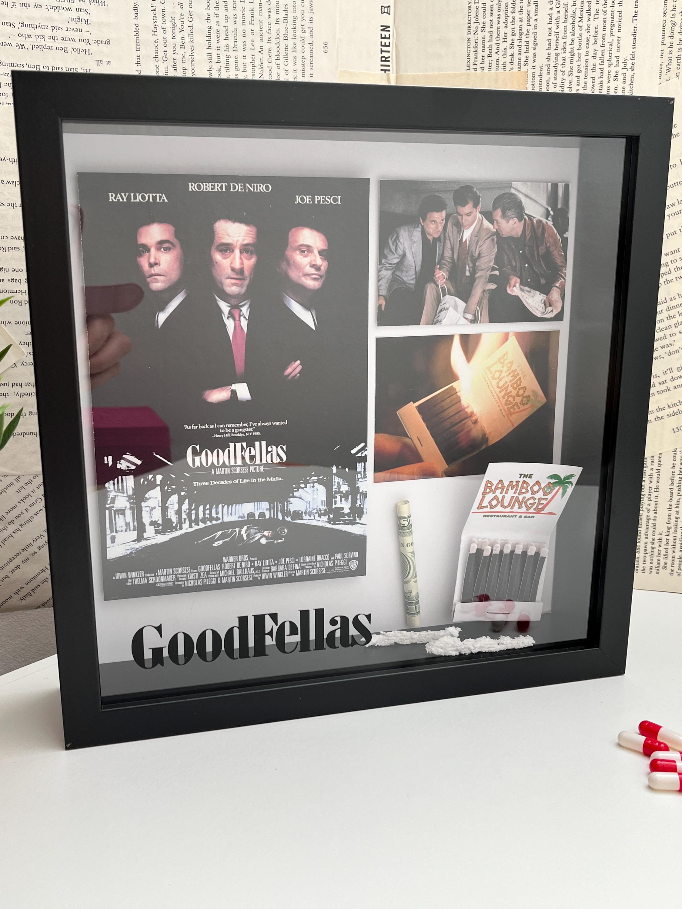 Goodfellas Shadowbox Wall Art. Movie Props. Cinema Room Decor. Movie ...