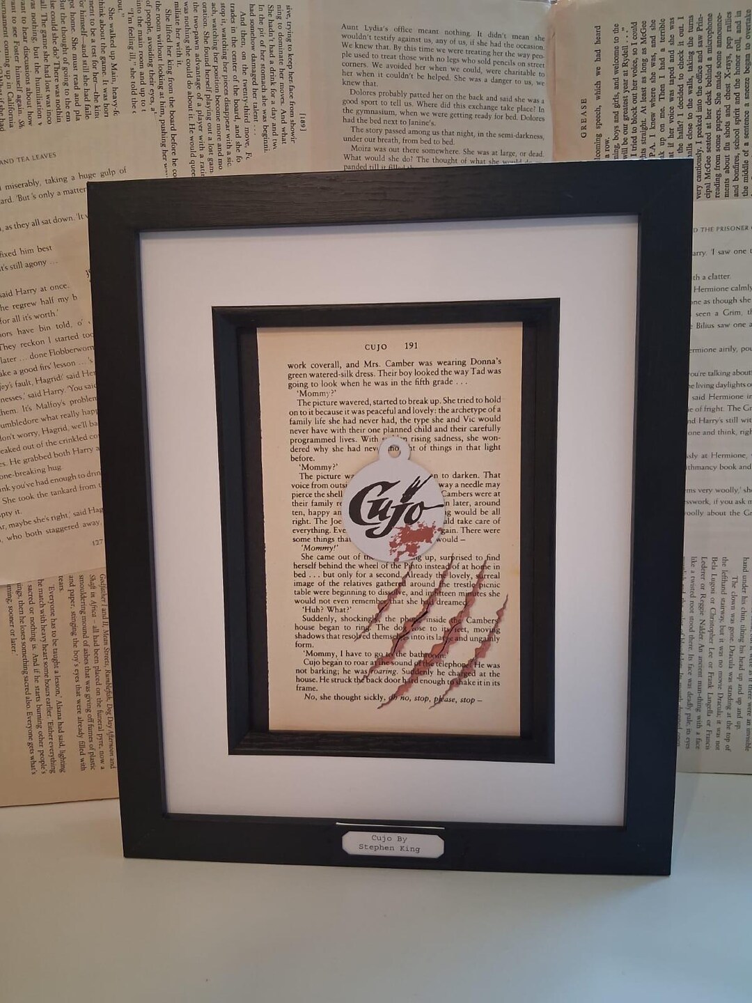 Cujo by Stephen King Wall Art. Book Lover, Movie Fan, Ideal Gift - Etsy