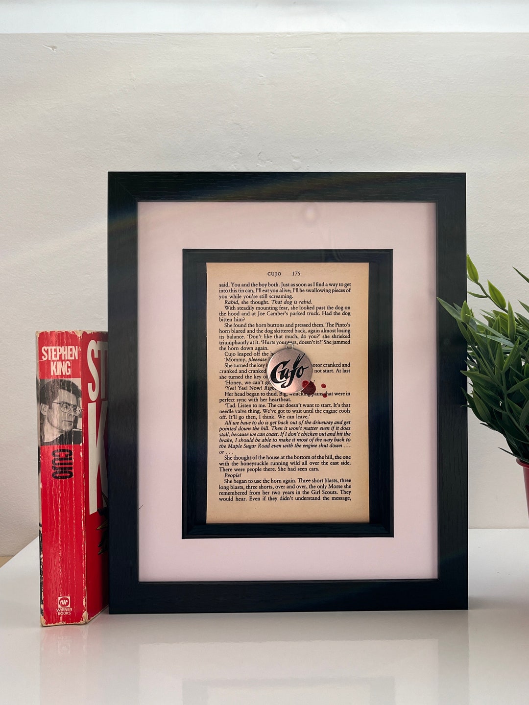Cujo by Stephen King Wall Art. Book Lover, Movie Fan, Ideal Gift - Etsy ...