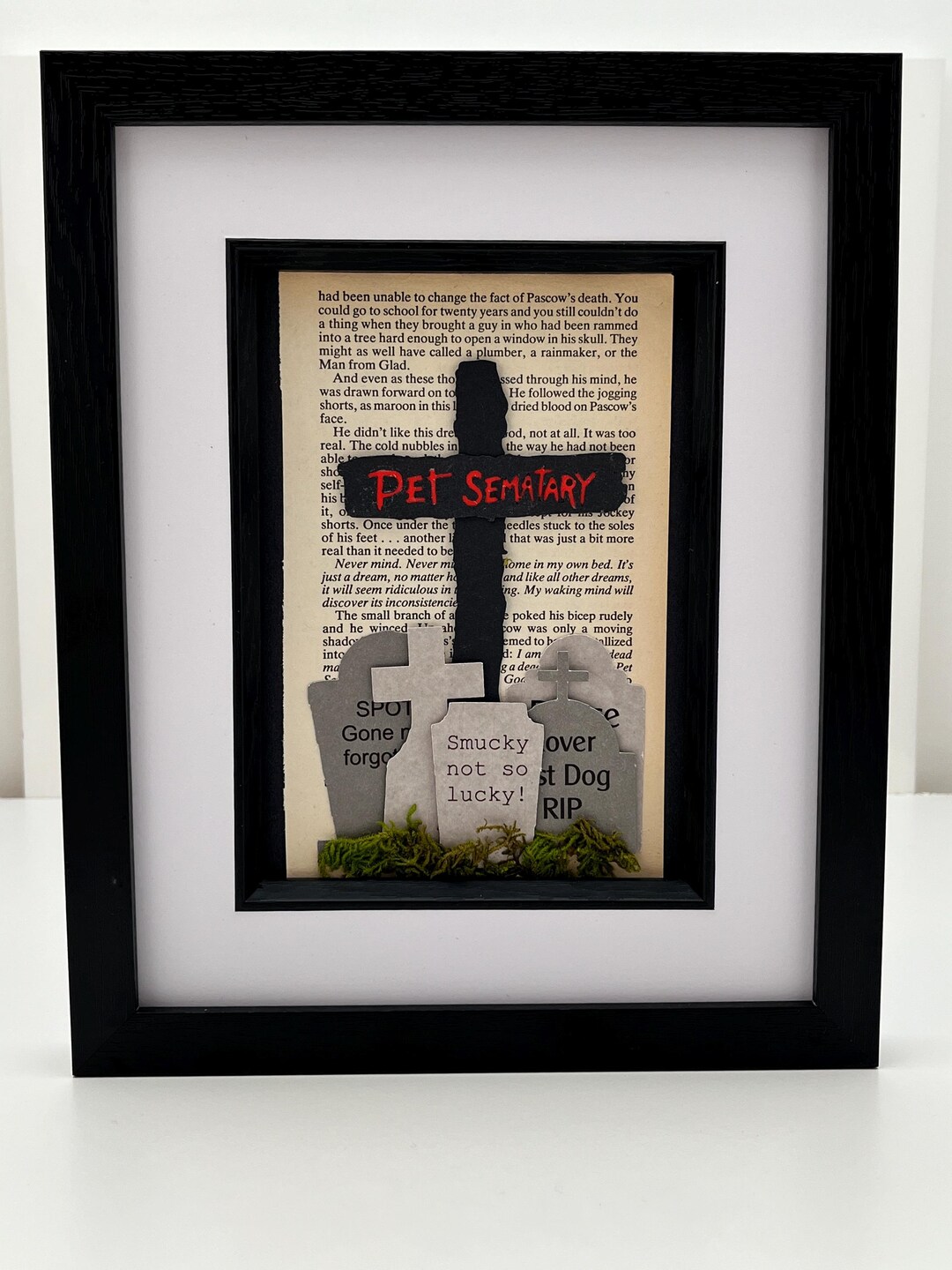 Pet Sematary Stephen King Wall Art. Book Lover, Movie Fan, Ideal Gift ...
