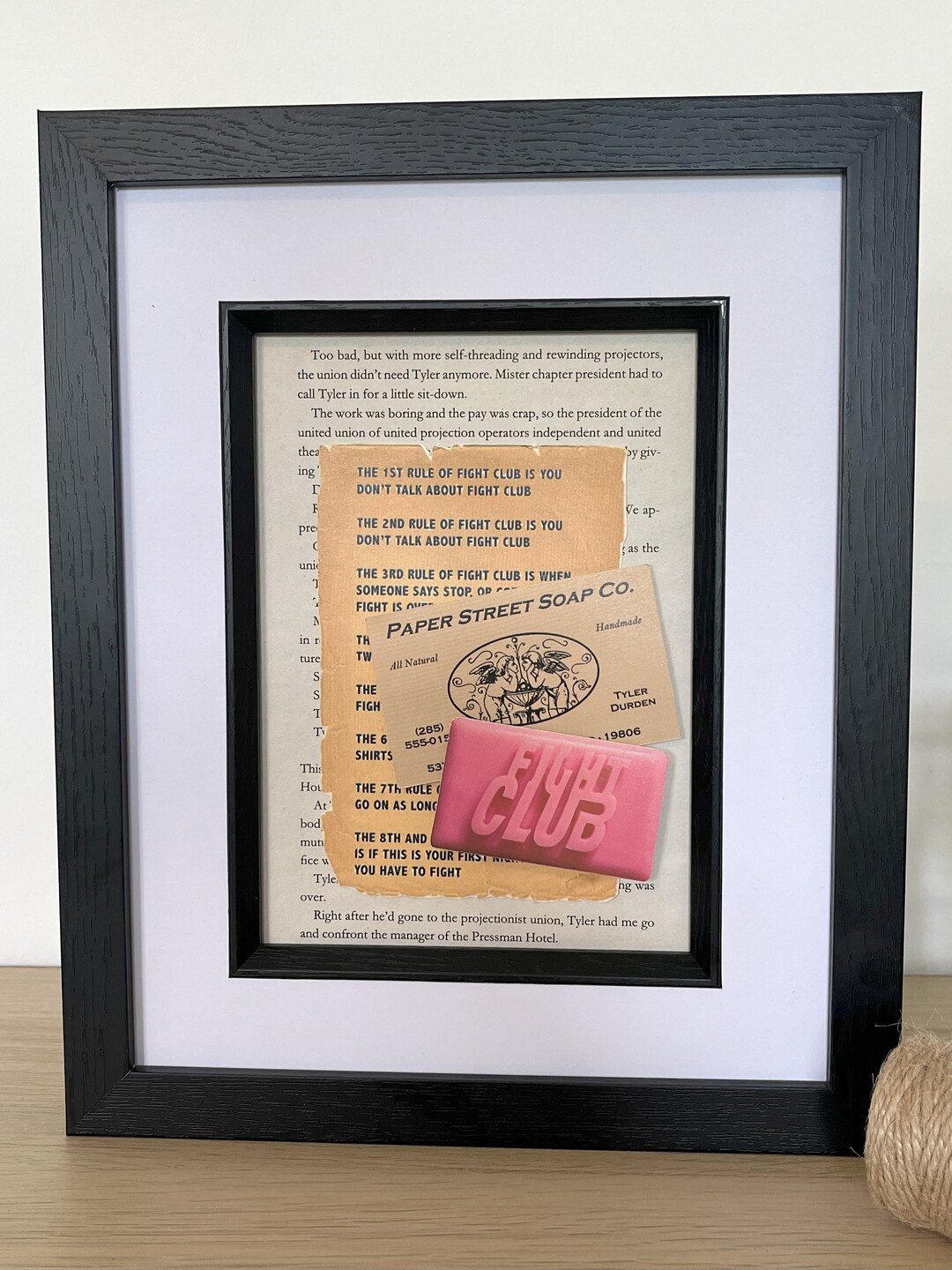 Fight Club Wall Art. Fans of Chuck Palahniuk. Movie Fans, Book Lovers ...