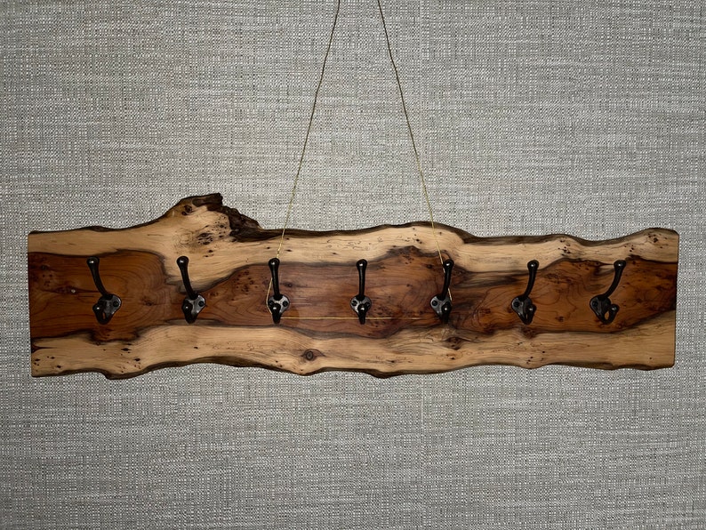 Live Edge Coat Rack - Etsy