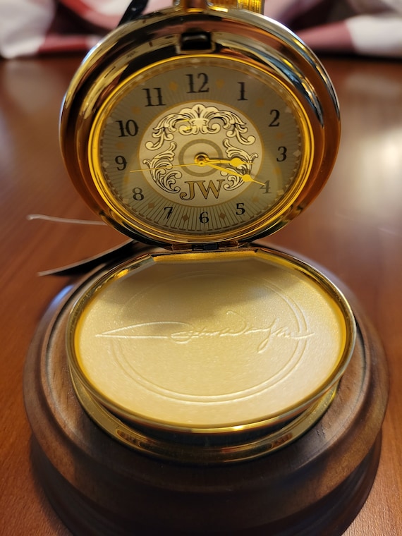 Collector John Wayne Pocket Watch w/glass dome- Frank… - Gem