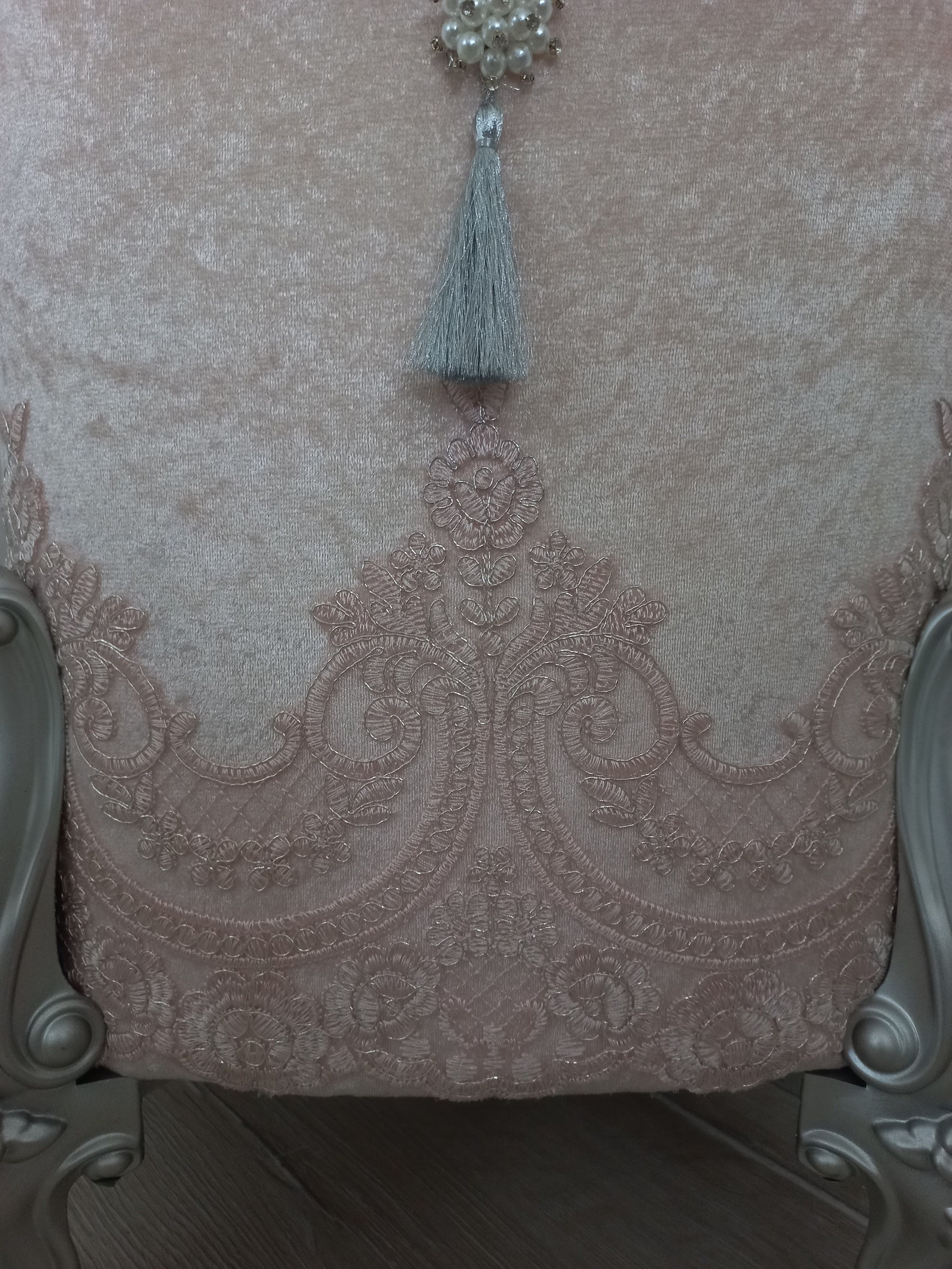 Handmade Powder Pink Velvet Laundry Basket: Silver Accents - Etsy