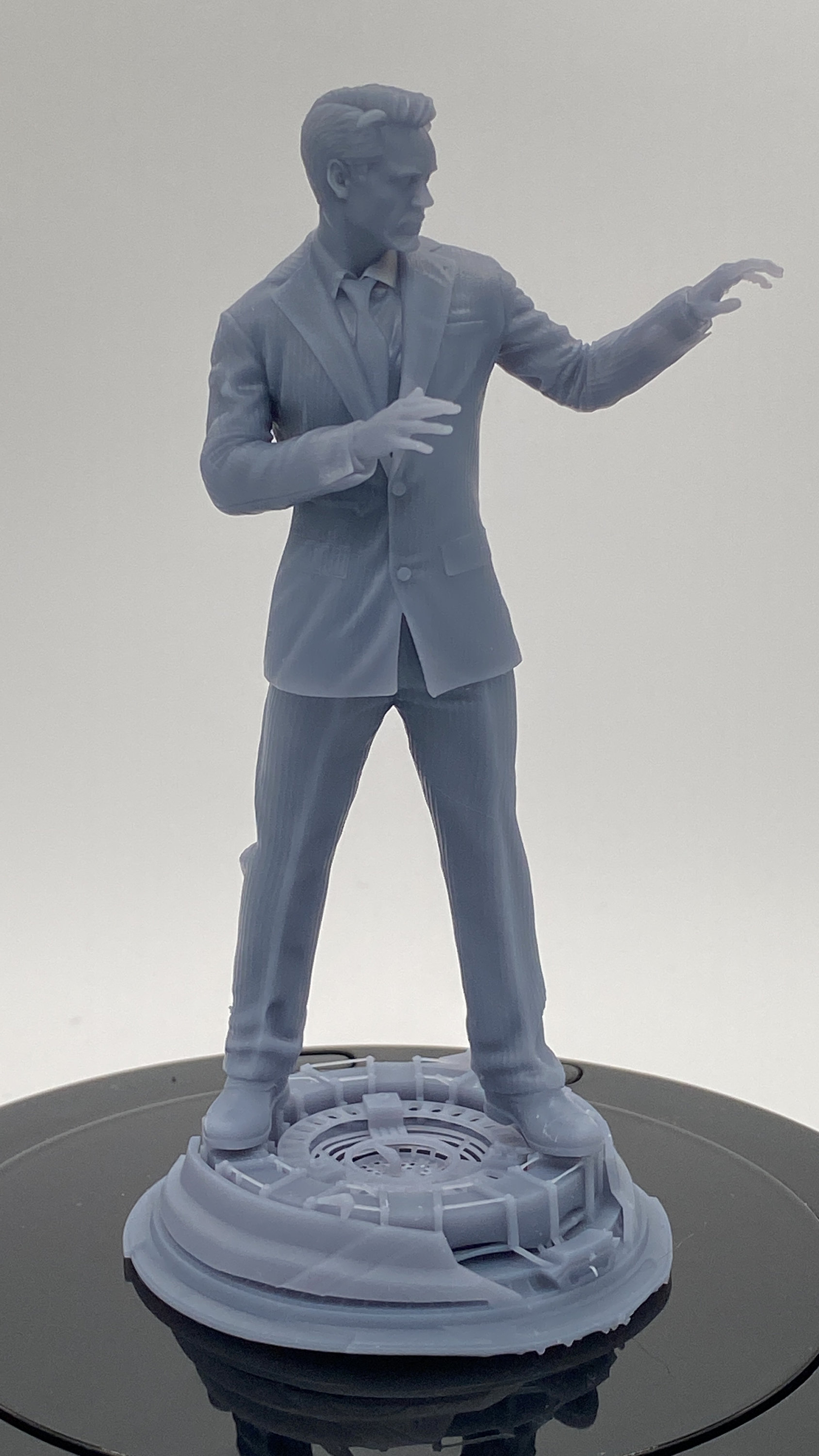 Tony Stark on Arc Reactor Base Figure DIY Painting - Etsy