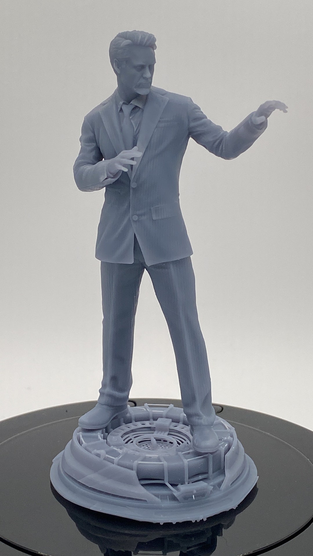 Tony Stark on Arc Reactor Base Figure DIY Painting - Etsy