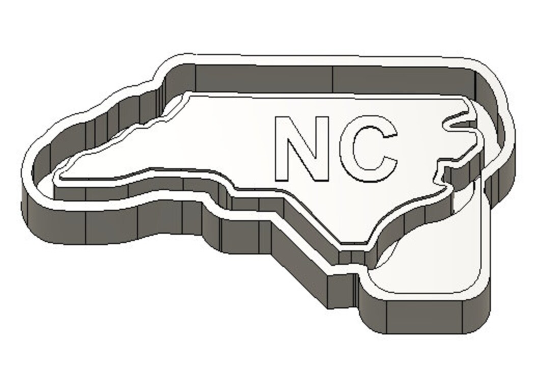 North Carolina STL File - Etsy