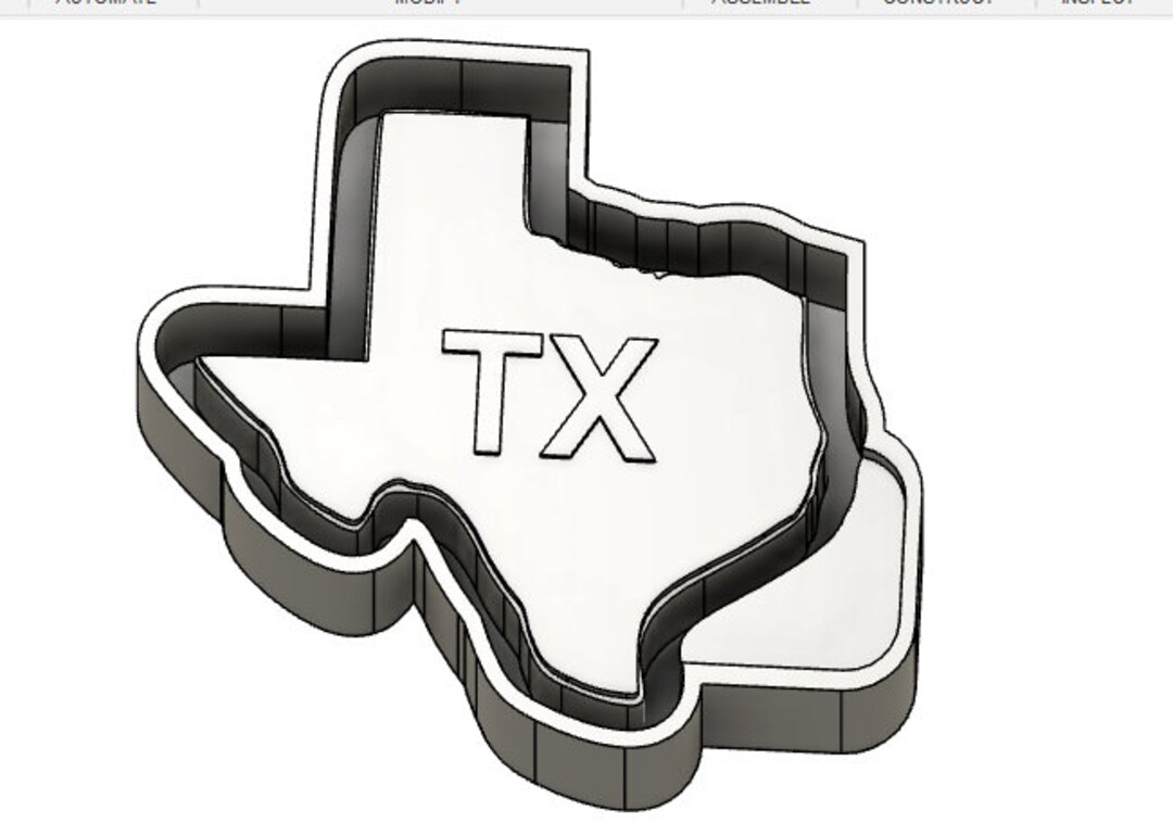 Texas STL File - Etsy