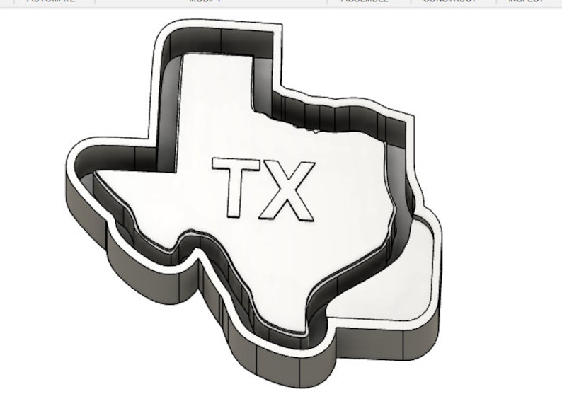 Texas STL File - Etsy