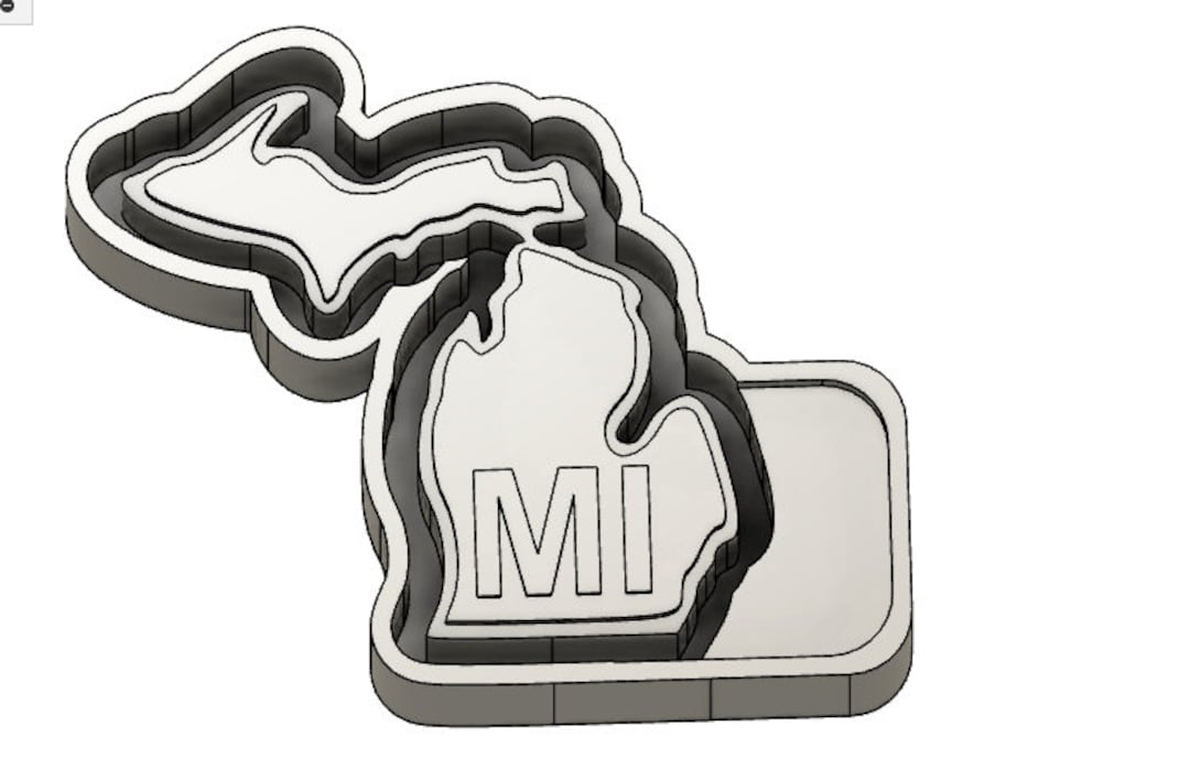 Michigan STL File - Etsy