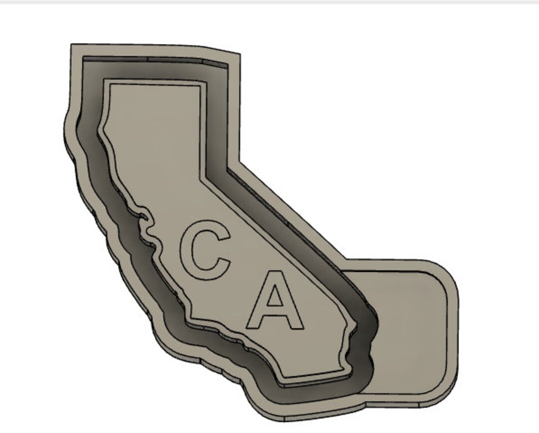 California STL File - Etsy