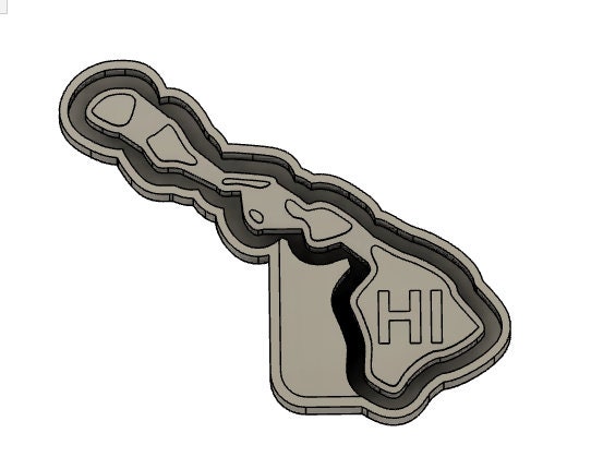 Hawaii STL File - Etsy