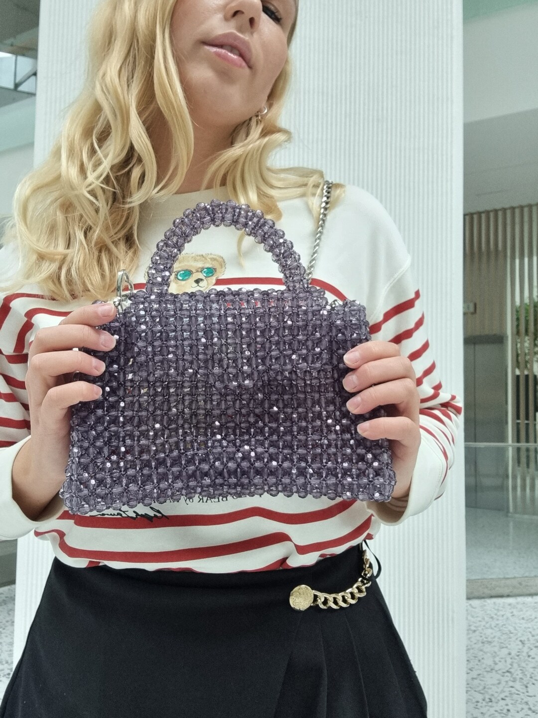 Aesthetic Stylish Bag for Her, CRYSTAL Bag,elegant Crossbody Bags,gift ...