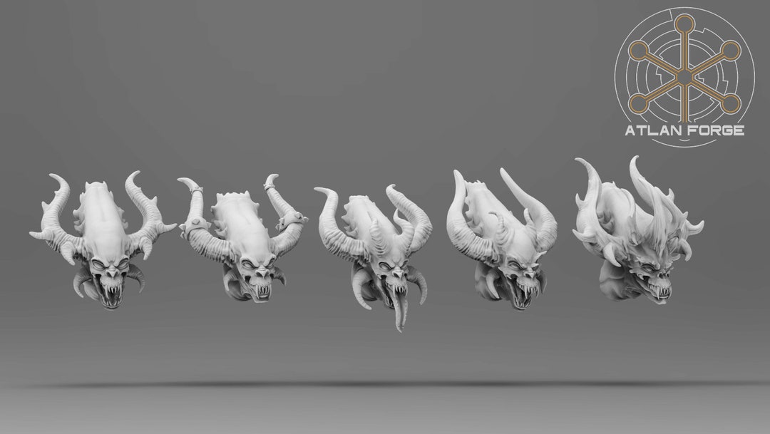 Helmet X5 Demon of Hades Atlan Forge - Etsy