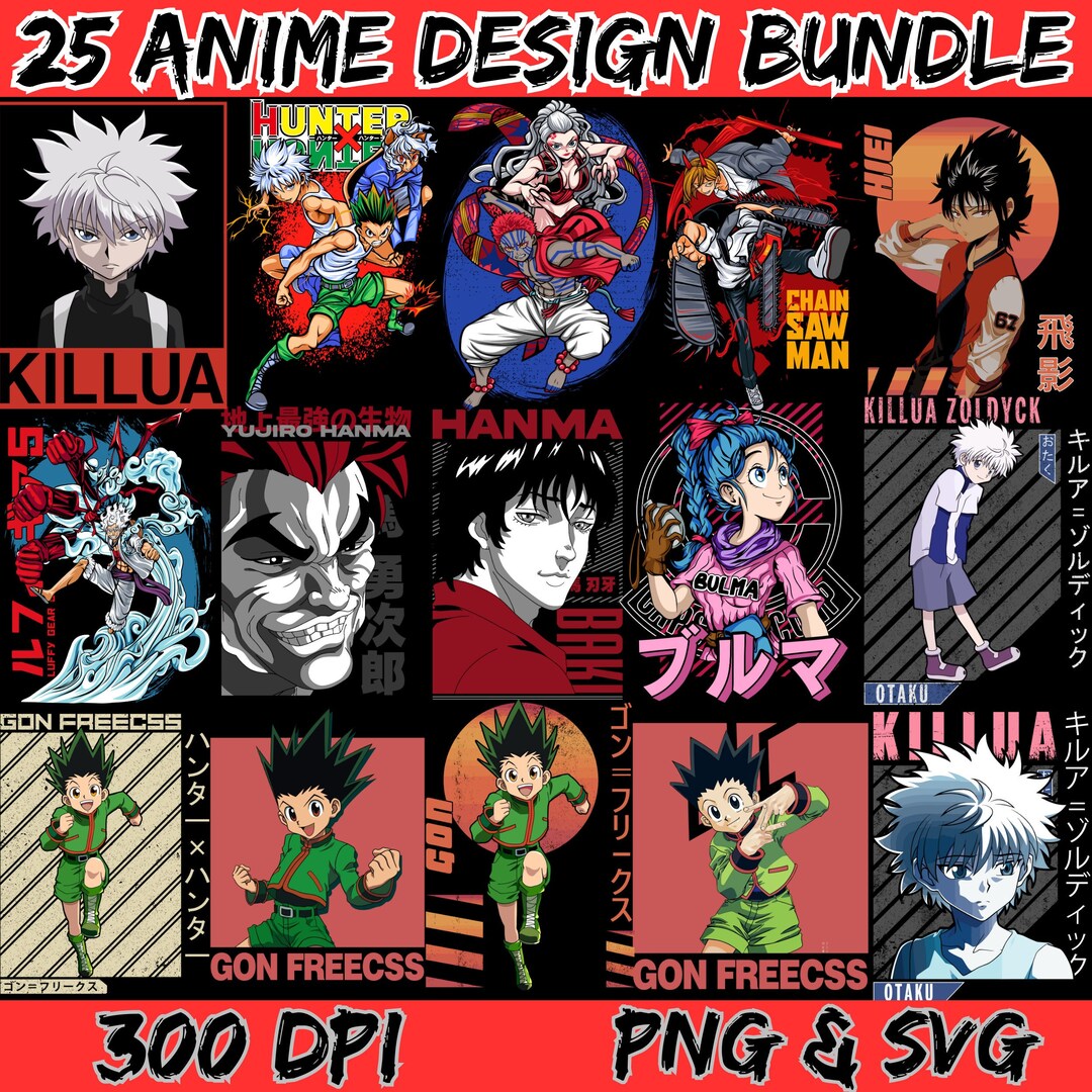 25 Anime Clipart Png | Anime Vector Files | Anime Dtf Transfer | Anime ...