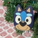 Blue Dog Face Cartoon Christmas Tree Ornaments |christmas Tree ...