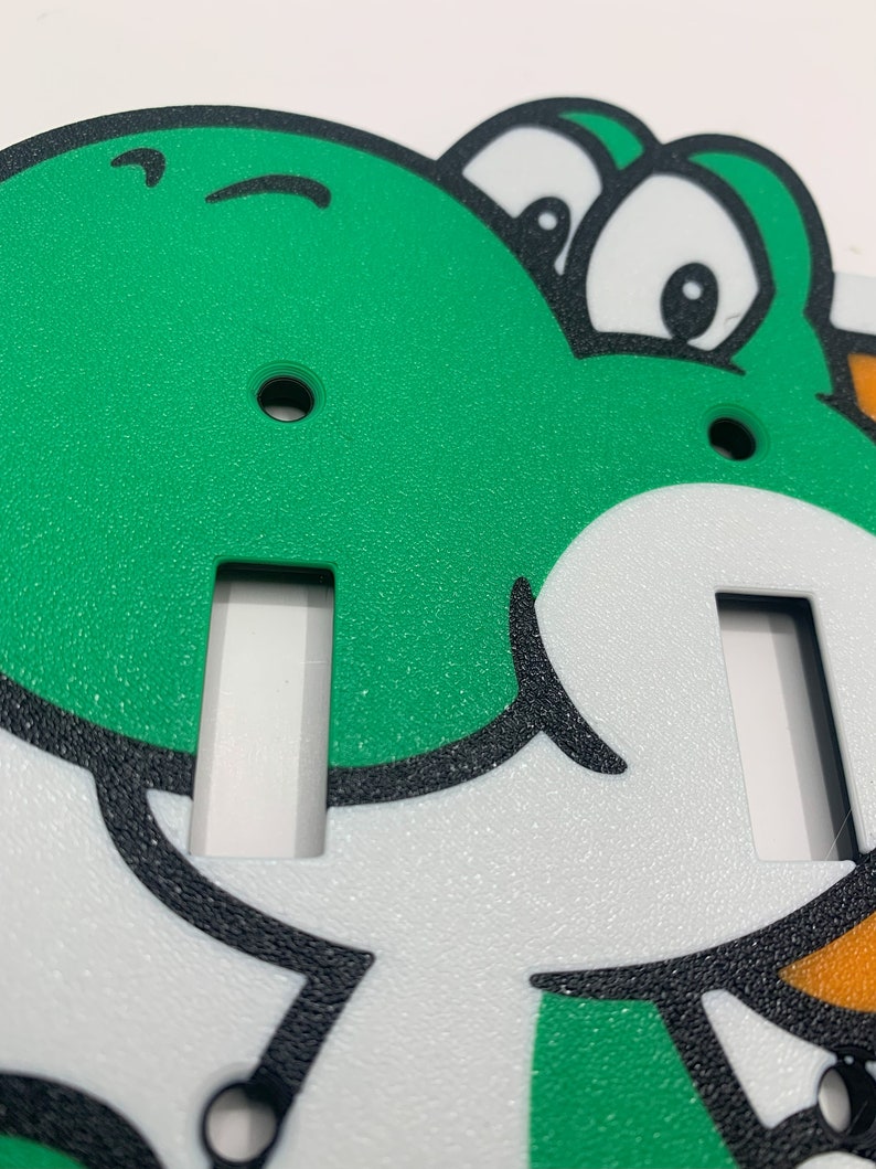 YOSHI Mario Bros. Double Toggle Light Switch Cover Plate Nintendo Video ...