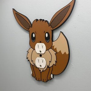 Eevee Outlet Cover Plate- Pokemon Gift Unique Birthday - Etsy
